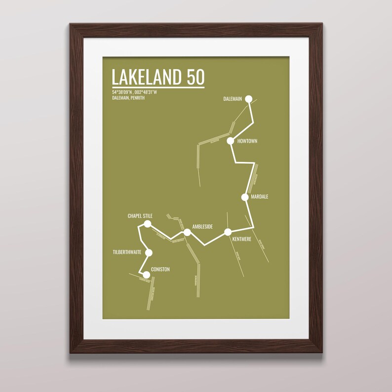 Lakeland 50 Artwork Map. A Reimagination of the Legendary Lakeland ...