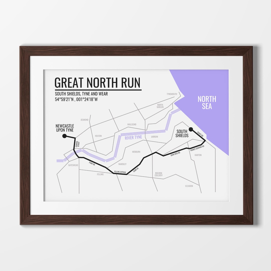 The Great North Run Artwork Map. A Reimagination of the Iconic Half ...