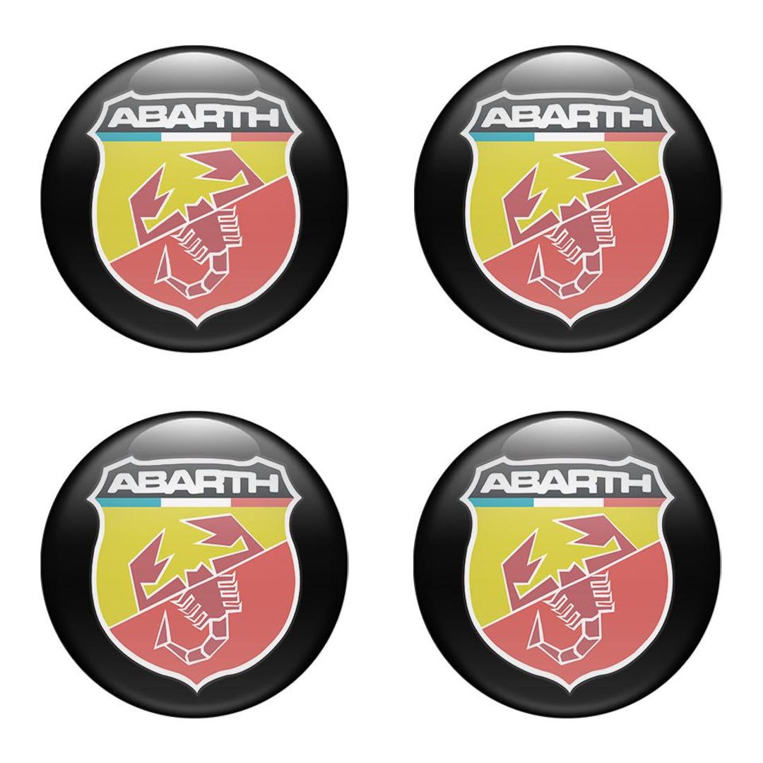 ABARTH Logo Sticker, All Sizes Domed Silicone Stickers 3D Print Logo ...