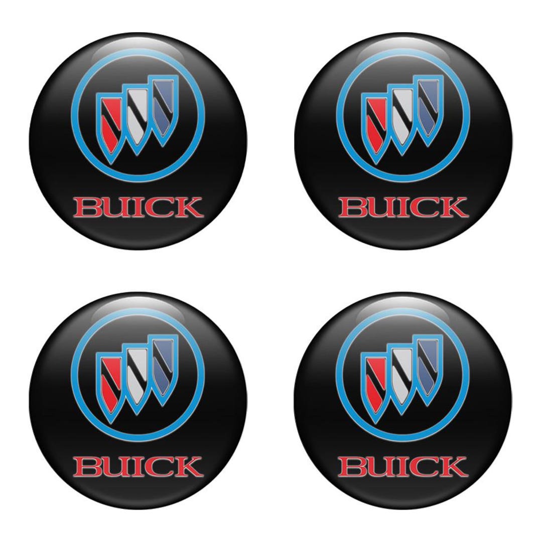 4 X Buick Sticker Floating Wheel Hub Center Caps All Sizes,custom 3D ...