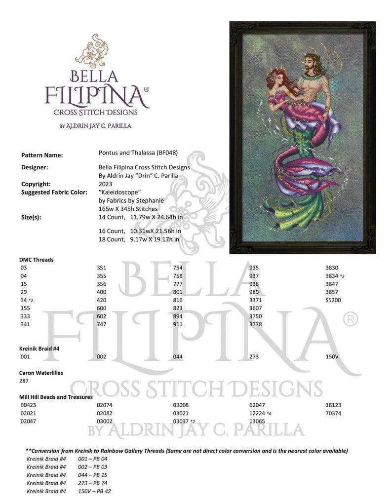 Pontus and Thalassa by Bella Filipina - Etsy
