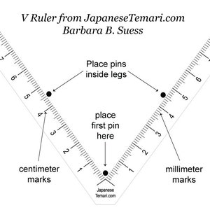 25 V-rulers for Japanese Temari Set of 25 Very Handy Tool | Etsy