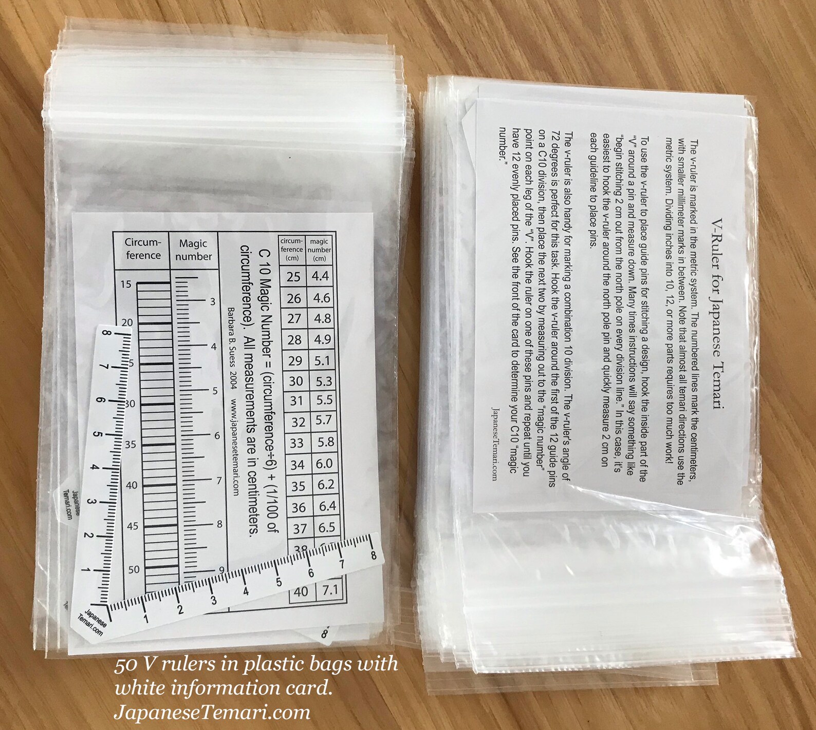 25 V-rulers for Japanese Temari Set of 25 Very Handy Tool | Etsy