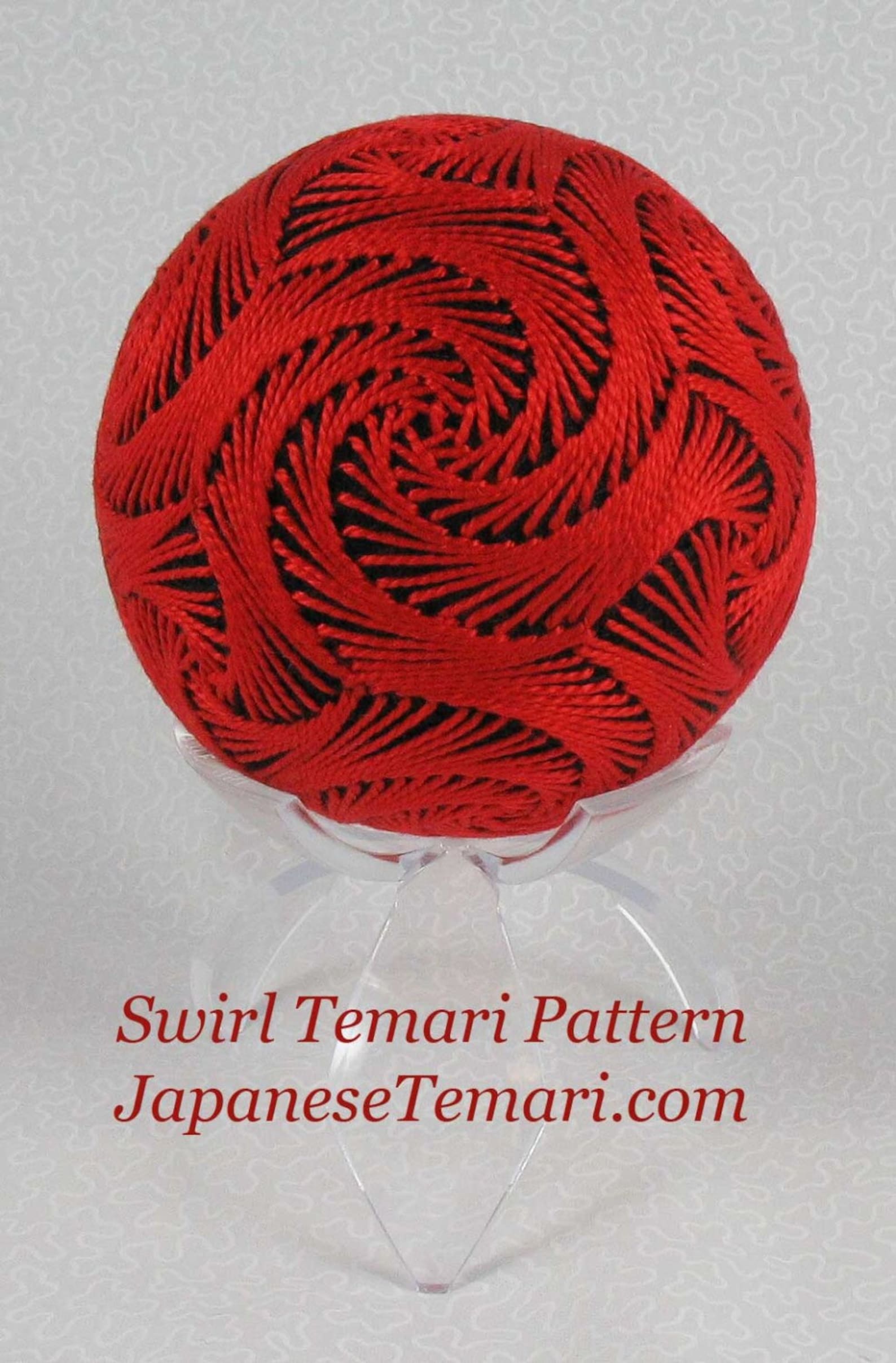PATTERN Swirl Temari Japanese Temari Ornament by Barbara B. Suess - Etsy