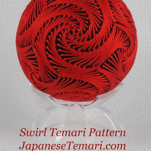 PATTERN Swirl Temari Japanese Temari Ornament by Barbara B. - Etsy
