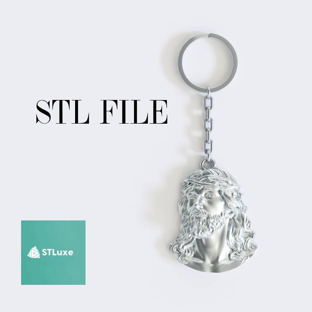 Jesus Keyring Keychain 3D Printing STL File - Etsy