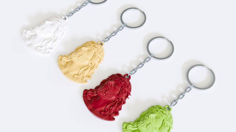 Jesus Keyring Keychain 3D Printing STL File - Etsy