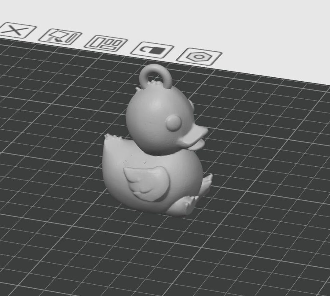 Cute Duck Keychain 3D Print File (STL) - Etsy