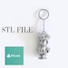 Michelangelo Statue Keyring Keychain 3D Printing STL File - Etsy