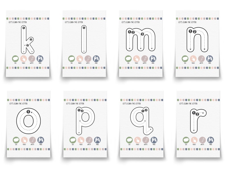Lowercase Alphabet Tracing, Worksheets, Classroom, Homeschool, Learning ...