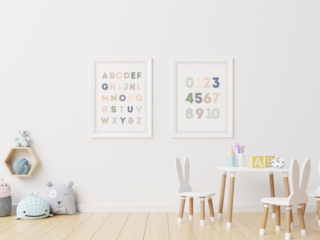 Alphabet Poster, Numbers Poster, Classroom, Homeschool, Learning ...
