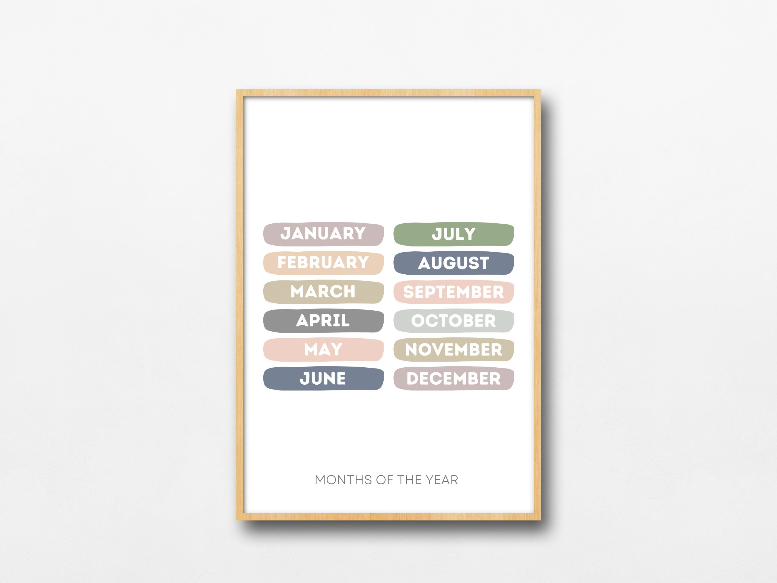 Days of the Week Poster, Months of the Year Poster, Classroom, Days ...