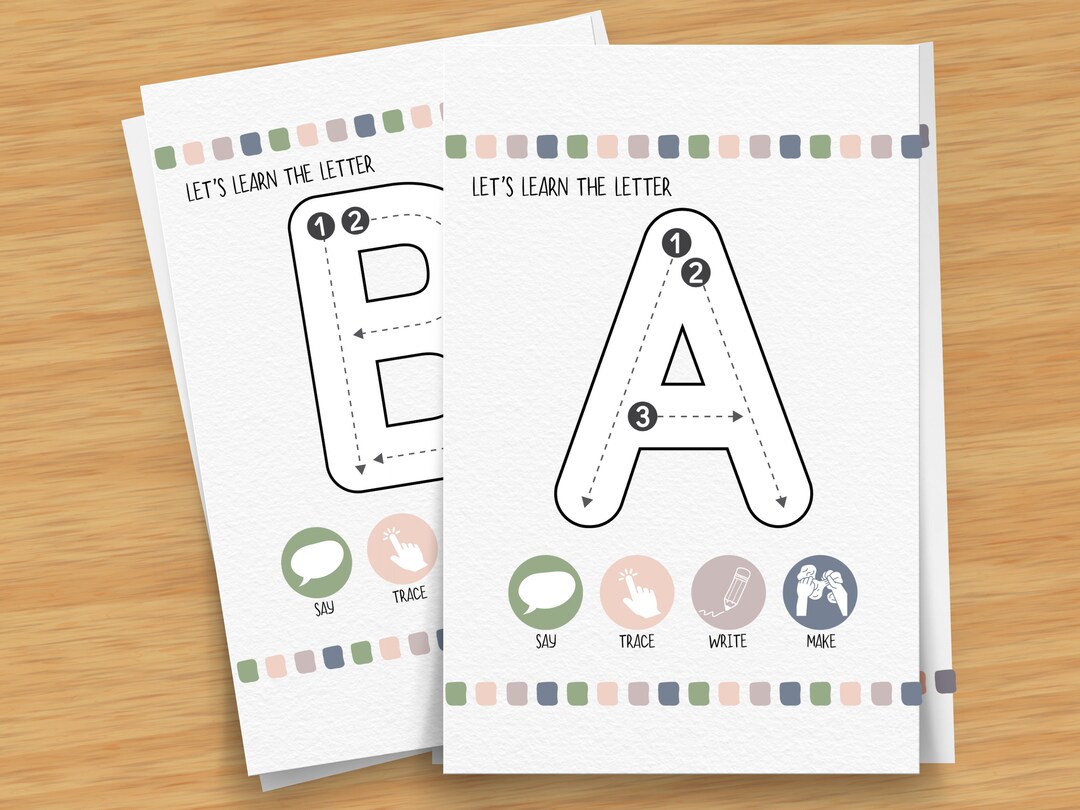 Uppercase Alphabet Tracing, Worksheets, Classroom, Homeschool, Learning ...