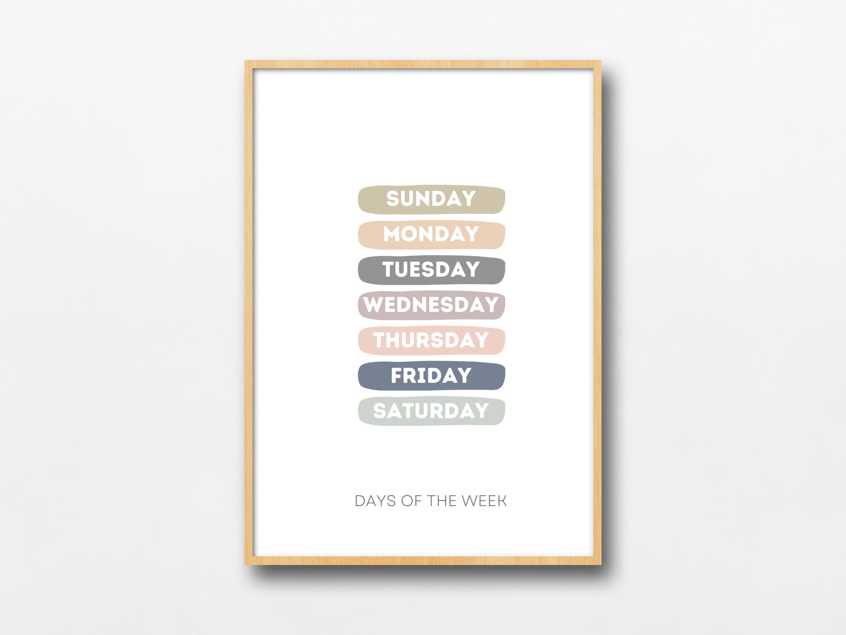 Days of the Week Poster, Months of the Year Poster, Classroom, Days ...