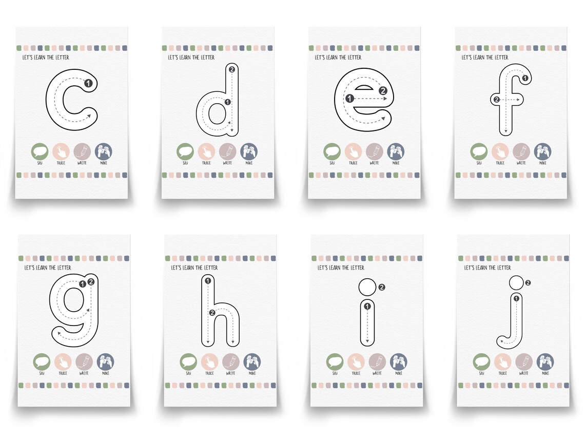 Lowercase Alphabet Tracing, Worksheets, Classroom, Homeschool, Learning ...