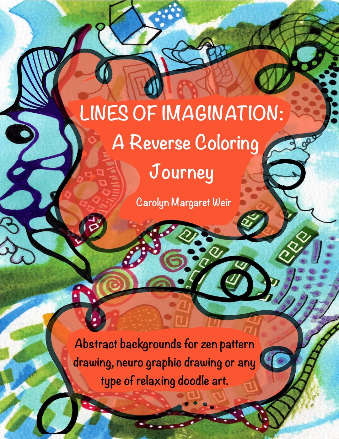 Lines of Imagination: A Reverse Coloring Journey Printed Book Ready to Ship - Etsy