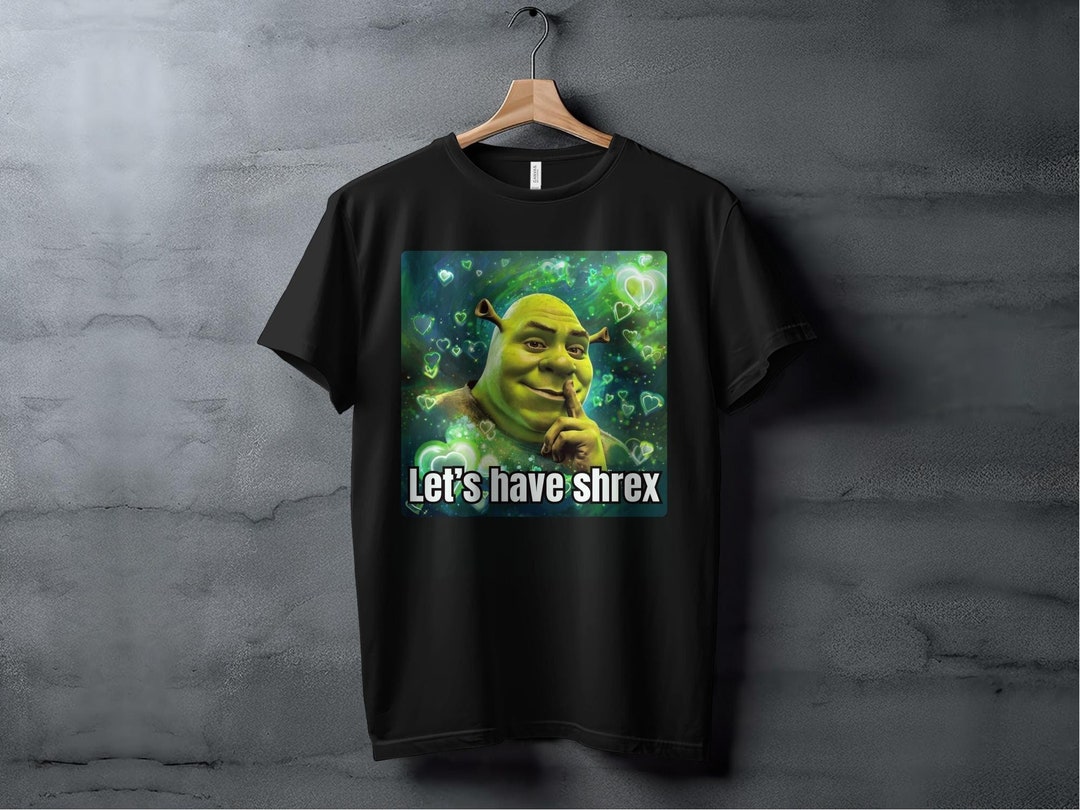 Shrek T-shirt Playful Shushing Character Design Funny Animated Shirt ...