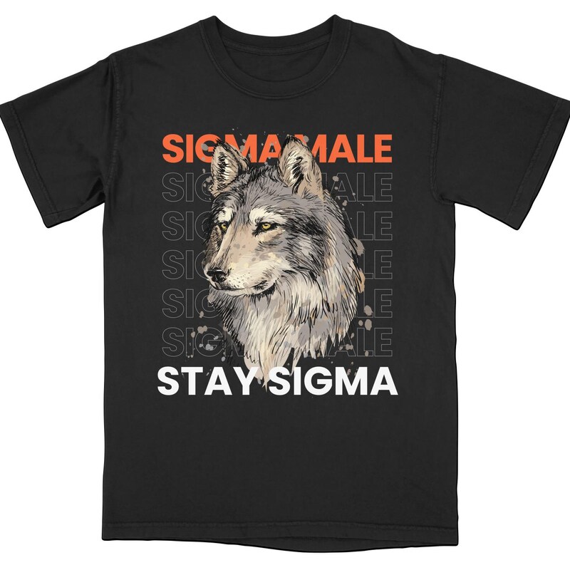 Sigma Male Wolf Shirt - Etsy