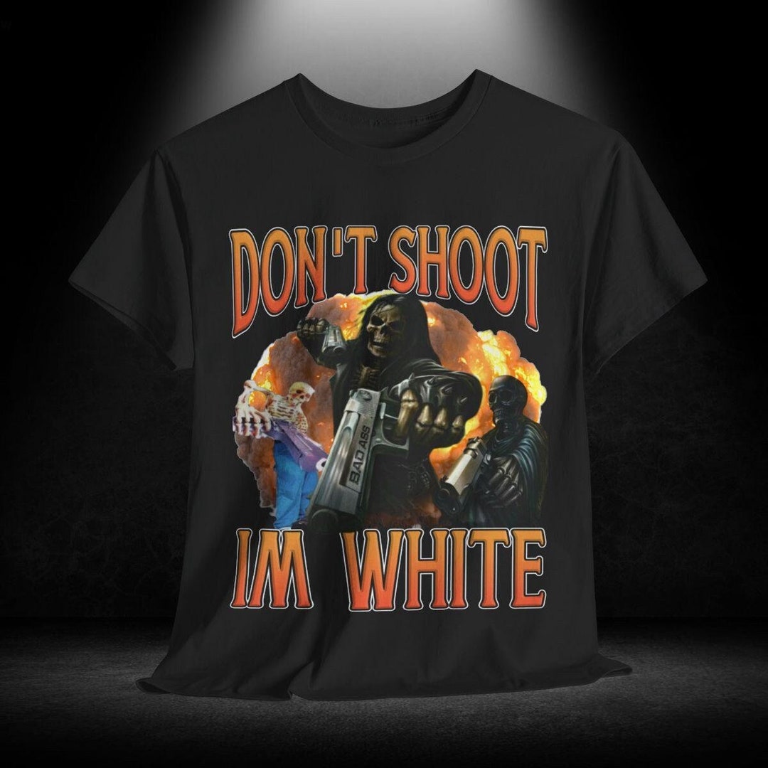 Funny Ironic Racist Tee Shirt, Unisex Heavy Cotton Tshirt, Sarcastic ...