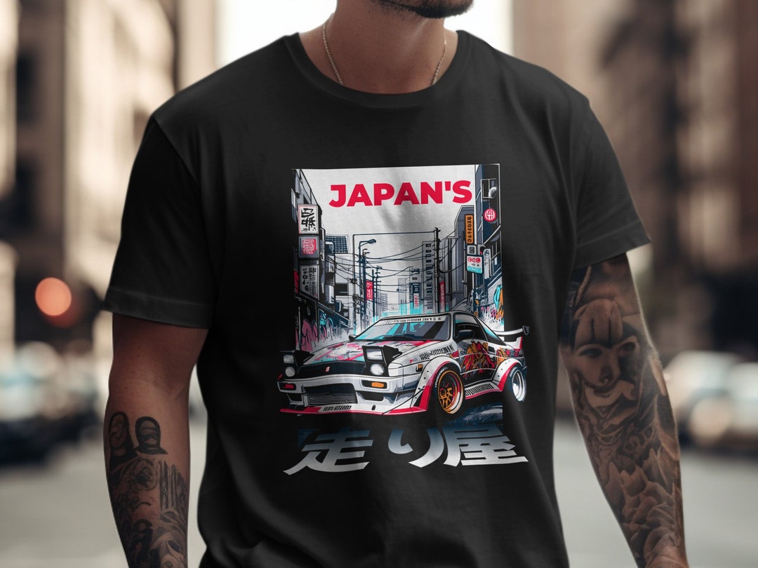 Japan Street Car T-shirt, Japanese Car Design Tee, Drift Car Graphic ...