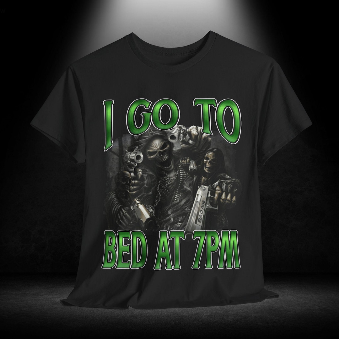 Edgy Meme Tee, Skeleton Gun Shirt, Rebel Vibes Graphic Tee, Dark Humor ...