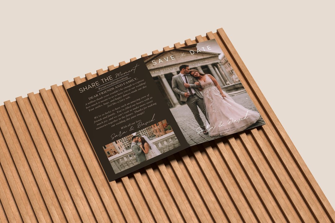 Folded Printable Wedding Program Canva Template, Newlywed Times Wedding ...