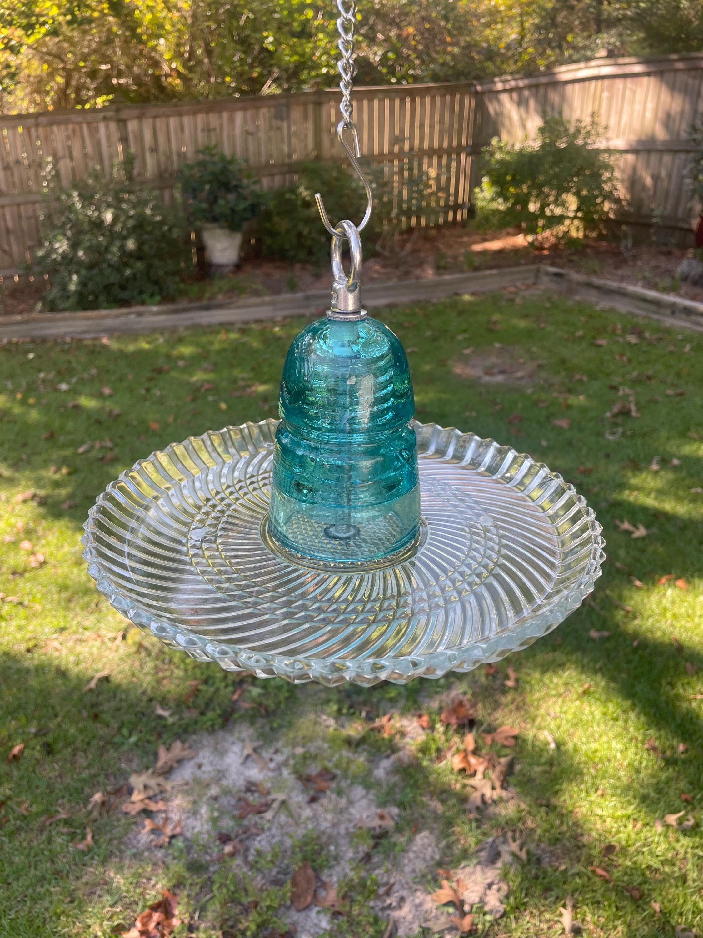 Glass Insulator Bird Feeder - Etsy