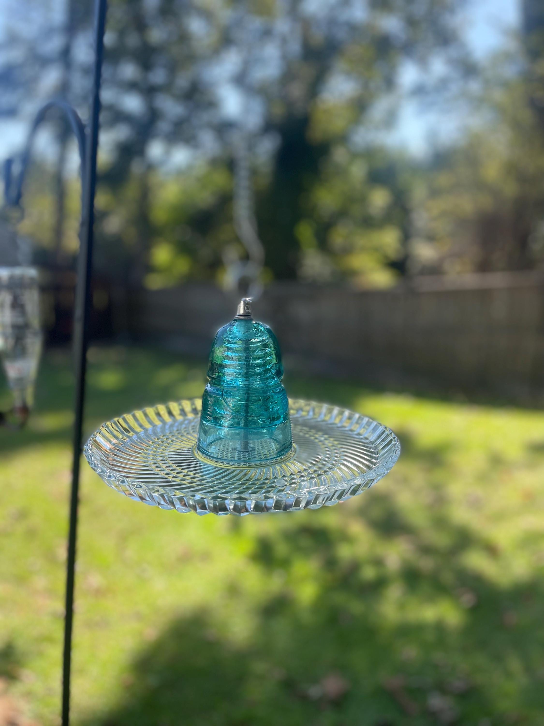 Glass Insulator Bird Feeder - Etsy