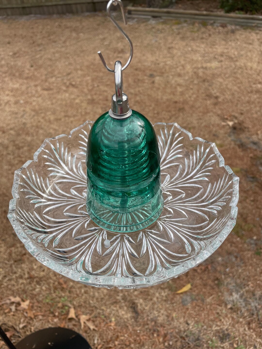 Glass Insulator Bird Feeder - Etsy
