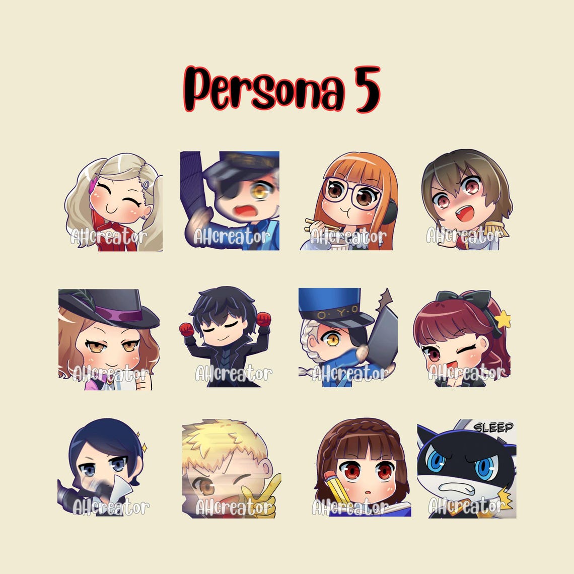 12 Animated Twitch Emote » ''persona 5'' » Emotes for Twitch | Anime ...