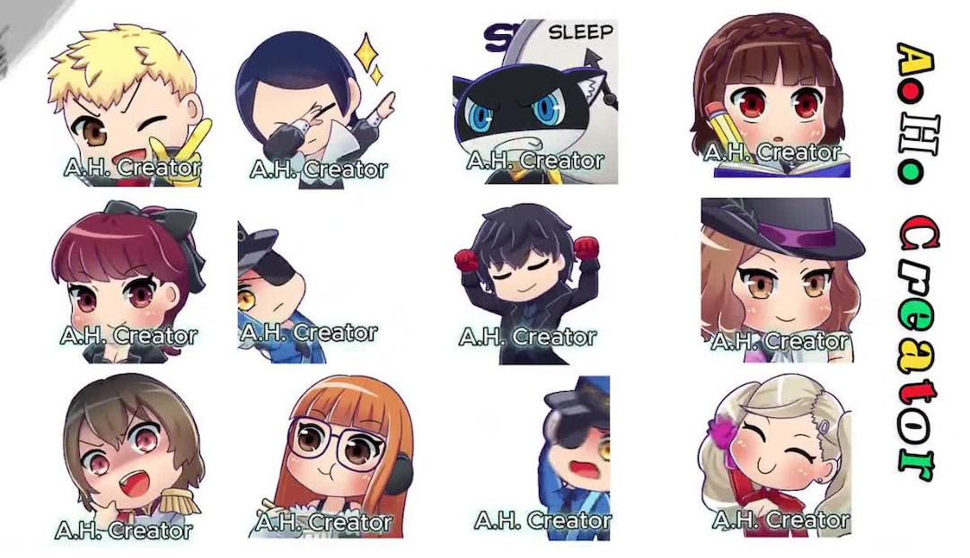12 Animated Twitch Emote ''persona 5'' Emotes for Twitch Anime Emotes ...