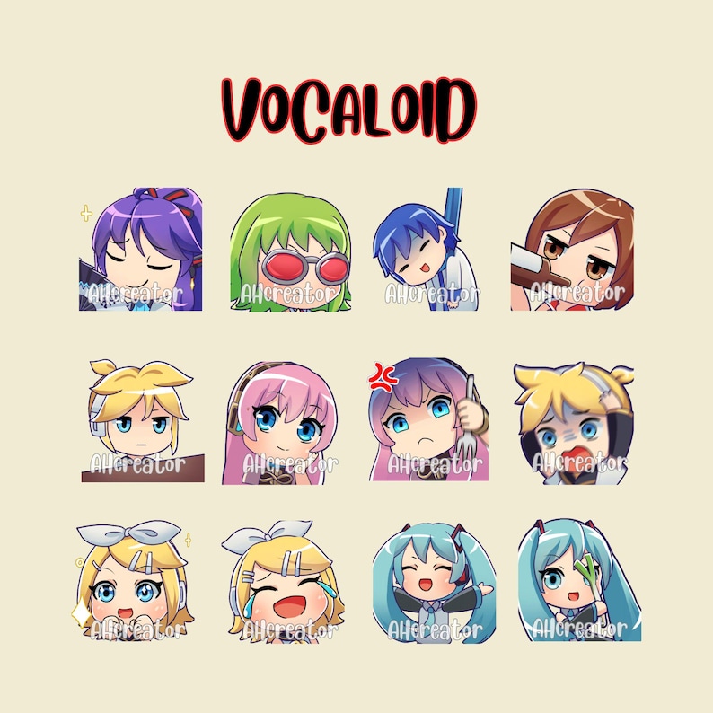 12 Animated Twitch Emote » ''vocaloid'' » Emotes for Twitch | Anime ...