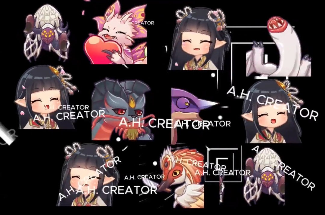 22 Animated Twitch Emote ''monster Hunter Batch A and B'' Emotes for ...
