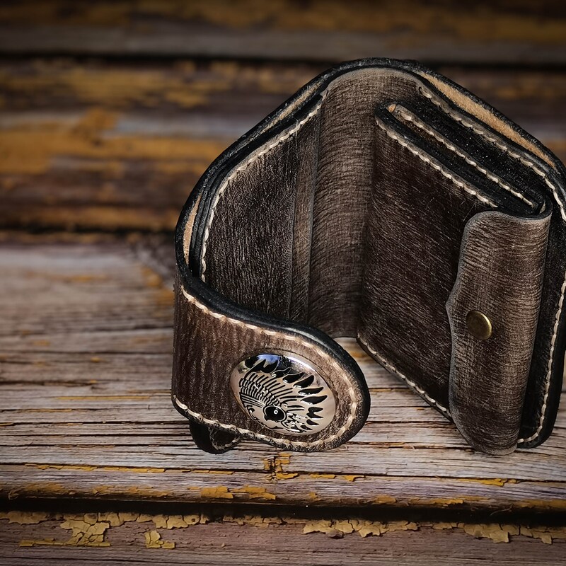 Biker Wallet - Etsy