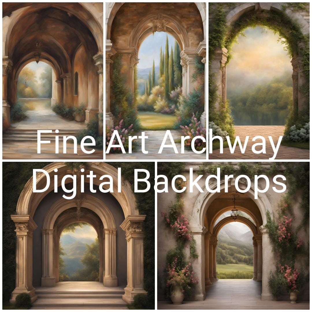 Fine Art Archway Digital Backdrops - Etsy