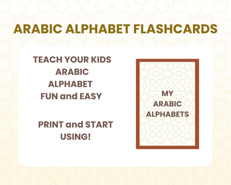 Arabic Alphabet Flashcards, Printable Flashcards, Kids Islamic Resource ...