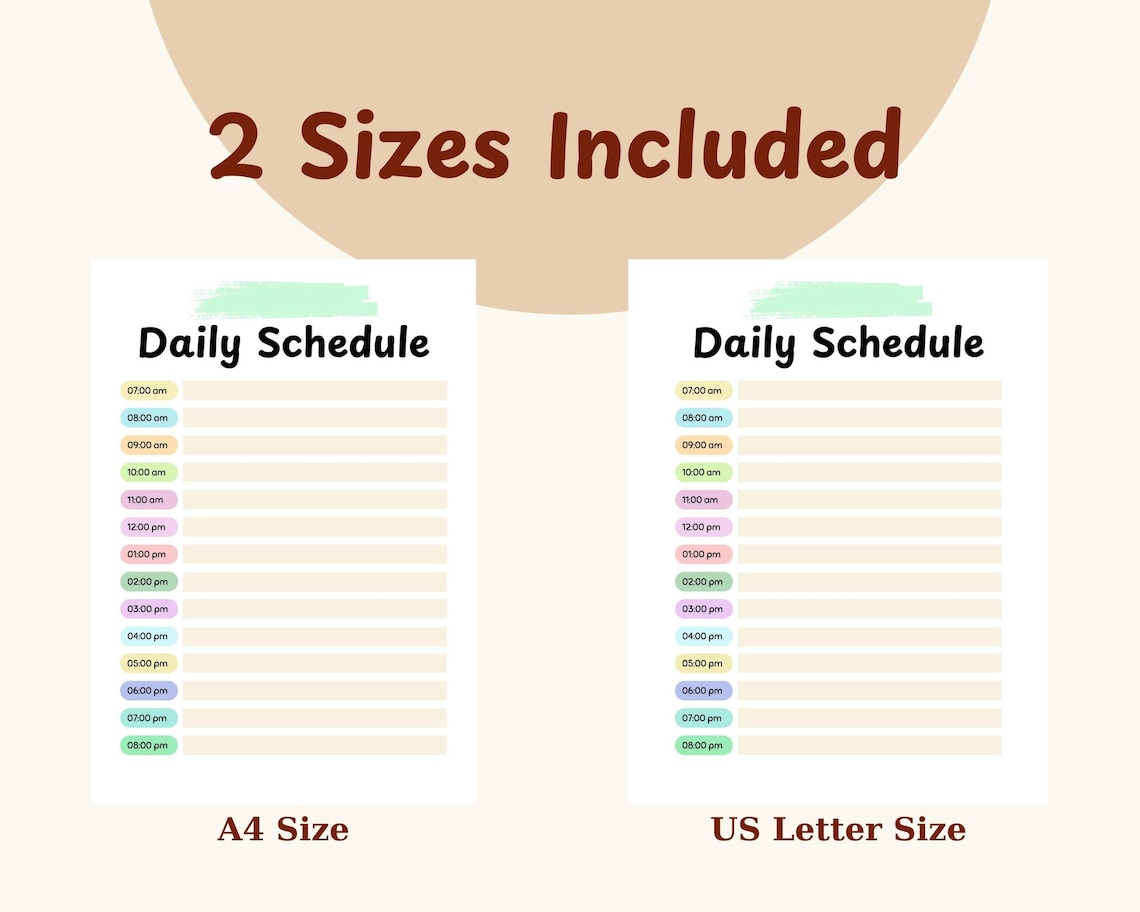 Kids Daily Schedule Printable Homeschool Daily Routine Kids Daily ...