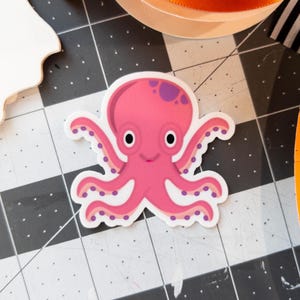 Cute Kawaii Kraken Sticker Cryptid Vinyl Waterproof Cryptid Die-cut ...