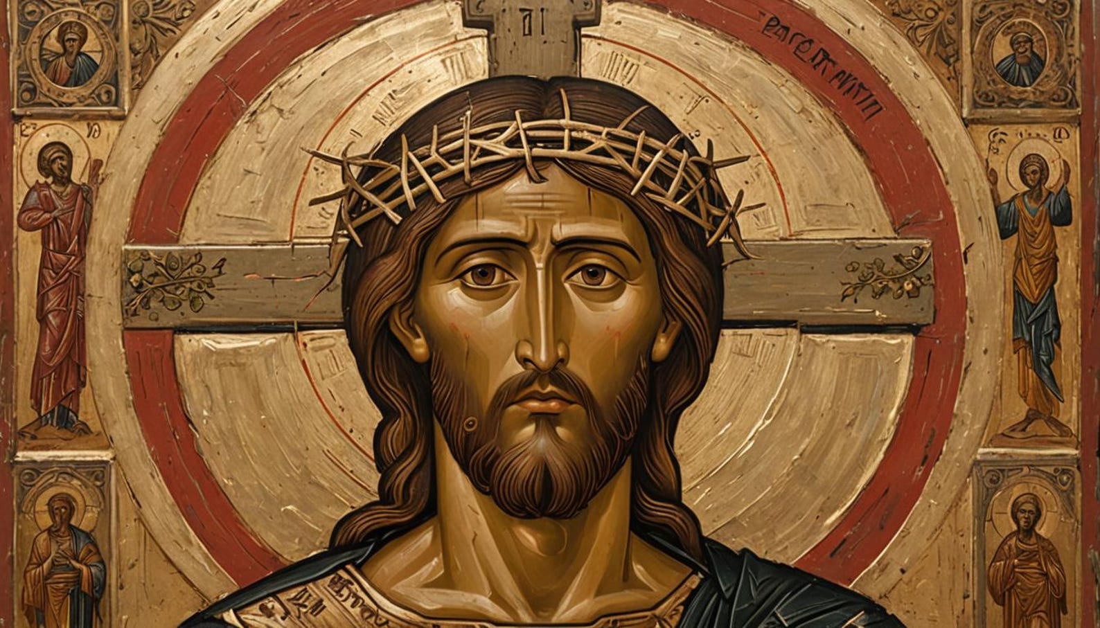 Christian Orthodox Icon Orthodox Icon of Jesus Christ With Crown of ...