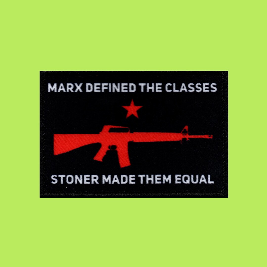 Marx Defined Stoner Equal Morale Patch: Hook and Loop 2x3 Inches - Etsy