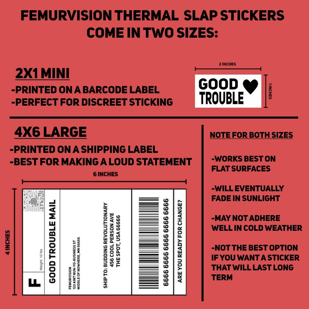 General Strike QR Code Sticker: Thermal Slap - 2x1 Mini or 4x6 Large - Etsy