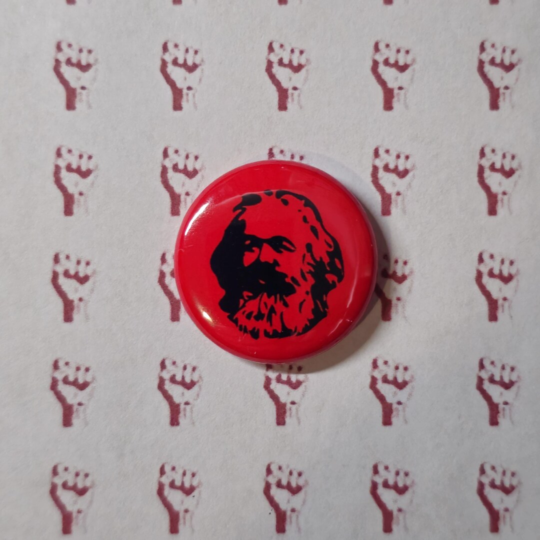 Karl Marx Communist Red 1 Inch Pin Button or Fridge Magnet - Etsy