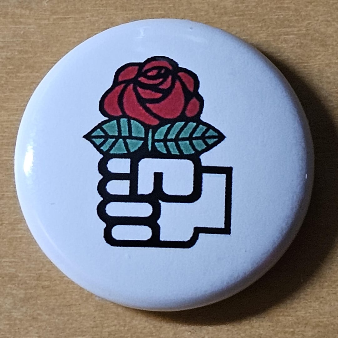 Socialist DSA Fist and Rose 1 Inch Pin Button or Fridge Magnet - Etsy