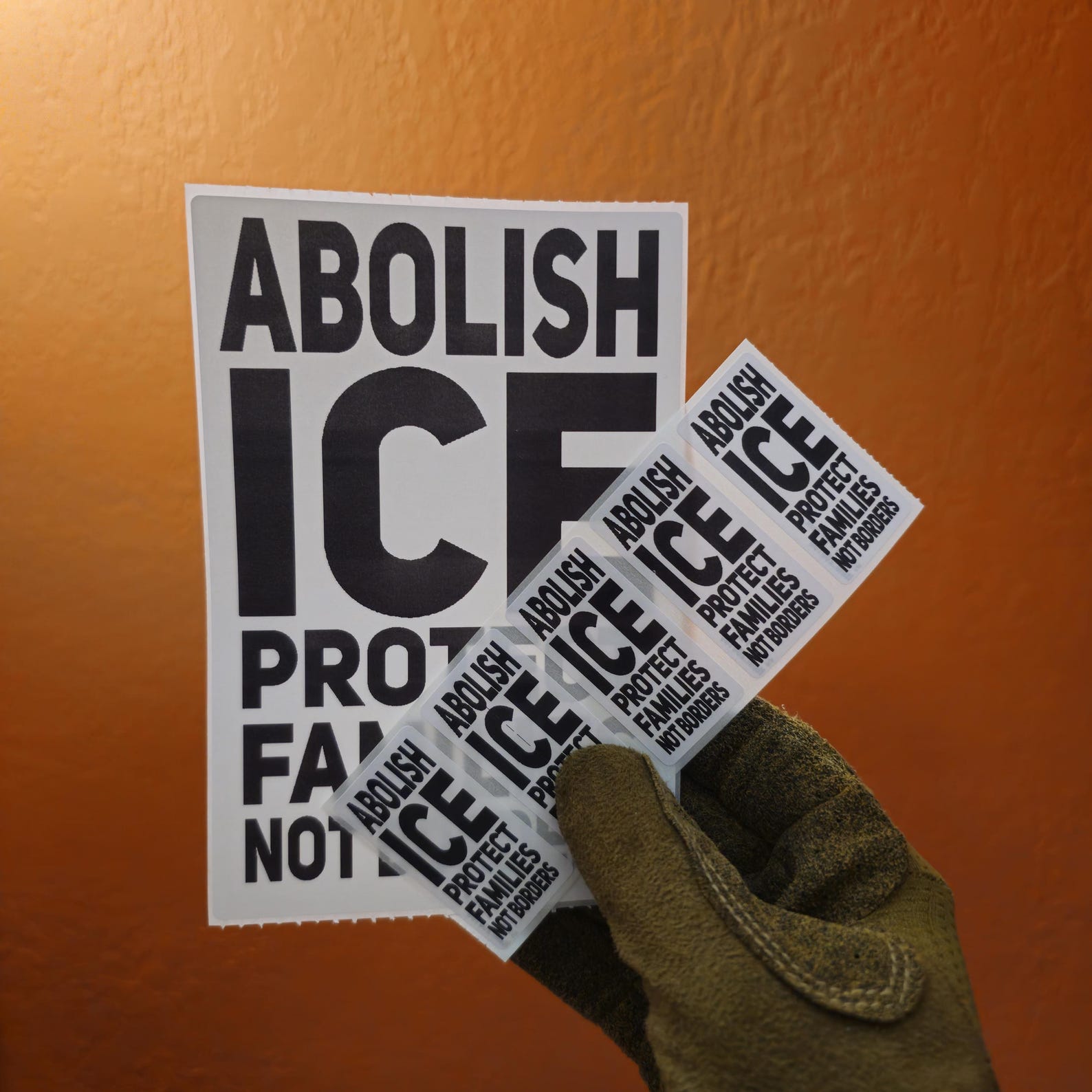 Abolish ICE Thermal Slap Sticker 2x1 Mini or 4x6 Large - Etsy