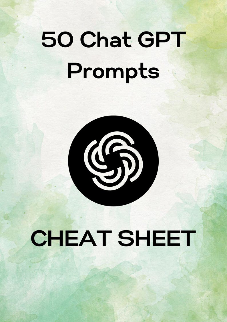 50 Chatgpt Prompts Printable | PDF Guide for AI Prompts | Content ...