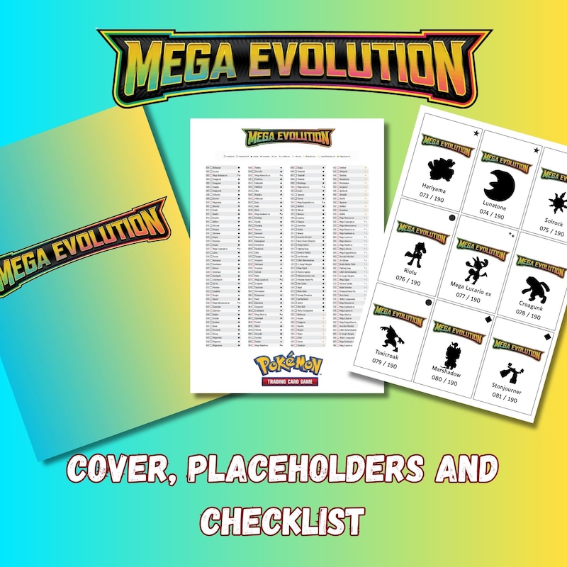 Mega evolutions master set list - Etsy.de