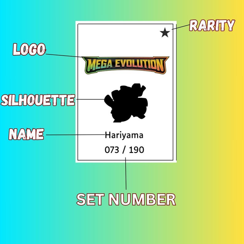 Pokemon TCG Mega Evolution Set Binder Placeholders and Checklist Master ...