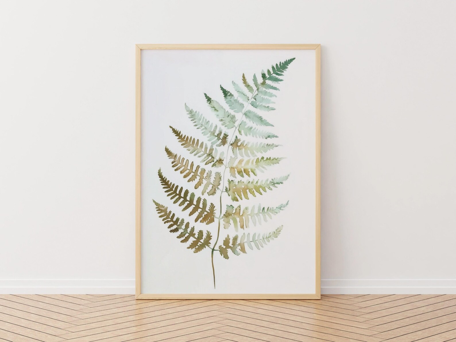 Fern Leaf Triptych Wall Art, Vintage Fern Prints, 3 Piece Wall Art ...