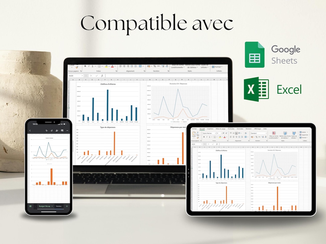 VAT Calculator Spreadsheet 2024 Income and Expense Tracker Excel Google ...