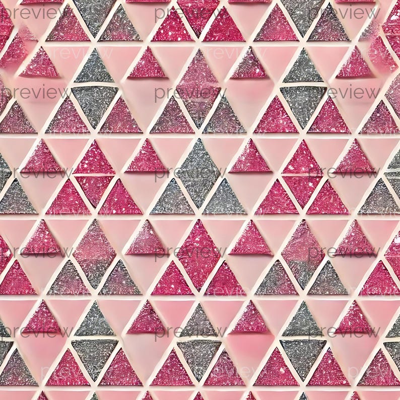 Pink Holographic Glitter Digital Paper, Volume 1, Printable, Scrapbook ...